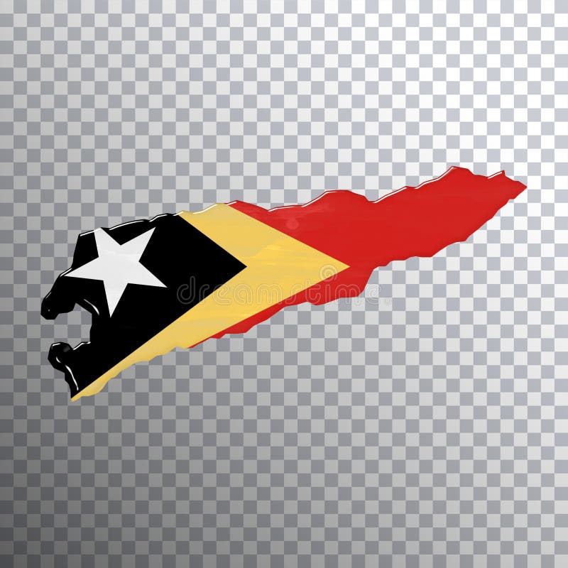 Map of Timor Leste, Gold Map on Black Background Stock Illustration ...