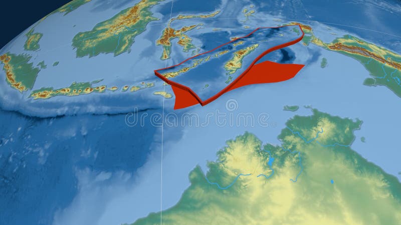 Timor Tectonic Plate. Relief Stock Video - Video of bathymetry, rift ...
