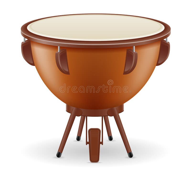 Timpani Drum Flat Web Icon. Timpani Logo. Percussion Instrument Timpani ...