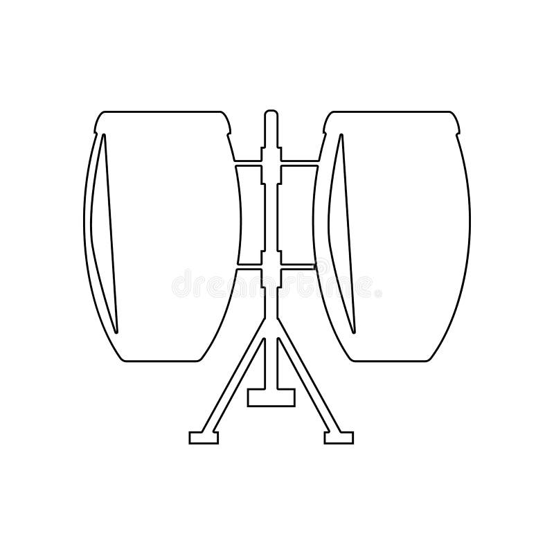 Timpani One Line Art. Continuous Line Drawing of Ethnic Drum, Music ...