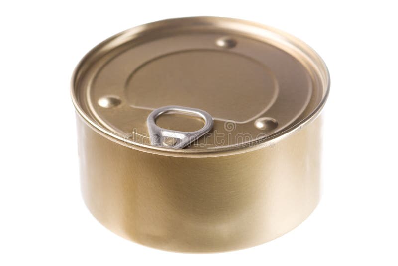 Tin stock photo. Image of canister, metal, cylinder, isolated - 13273510