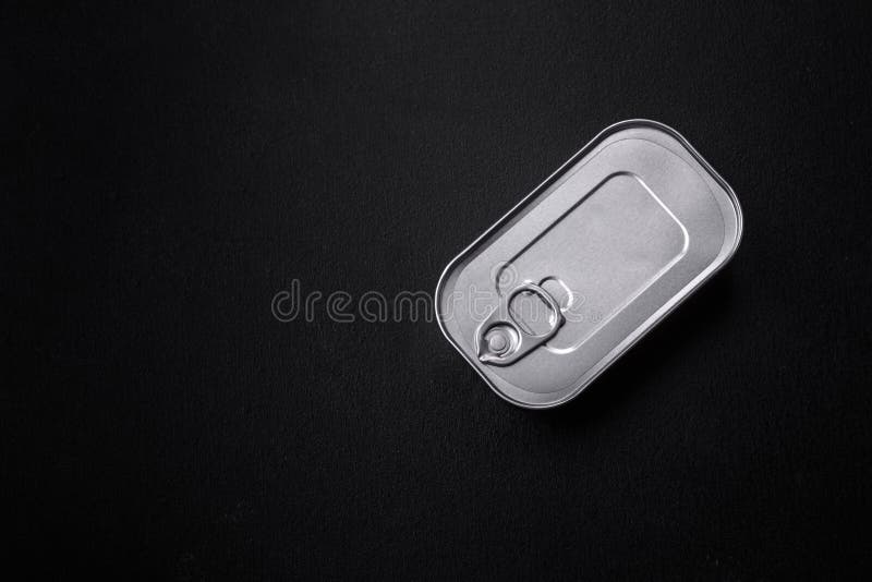 Tin or Aluminum Rectangular Can of Canned Food with a Key Stock Photo ...