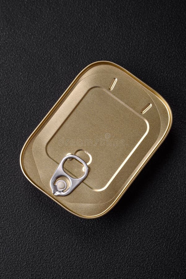 Tin or Aluminum Rectangular Can of Canned Food with a Key Stock Image ...