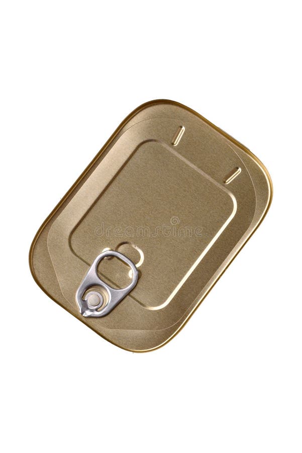 Tin or Aluminum Rectangular Can of Canned Food with a Key Stock Image ...