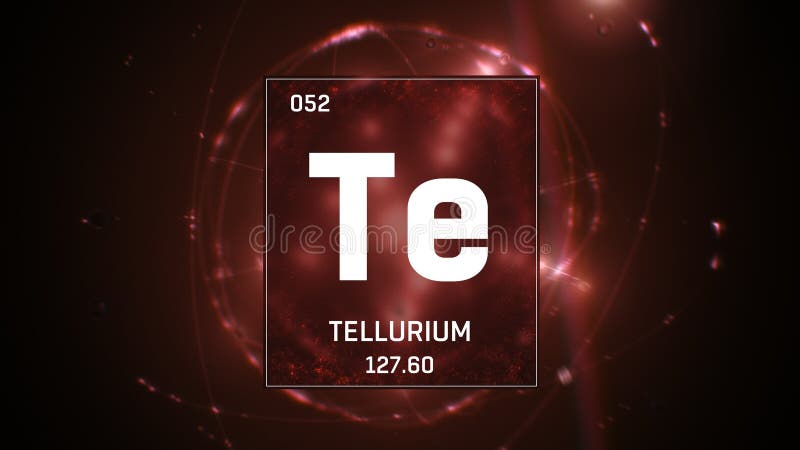 Tin As Element 50 of the Periodic Table 3D Illustration on Red ...