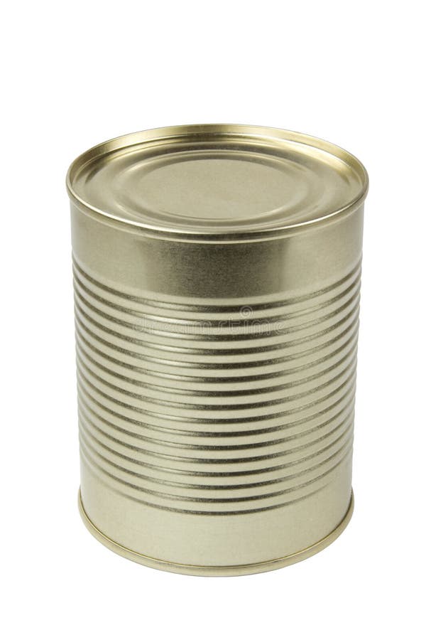Tin can stock image. Image of retail, steel, metallic - 18587231