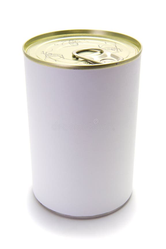 Tin can stock photo. Image of contained, metal, copy, isolated - 3961960