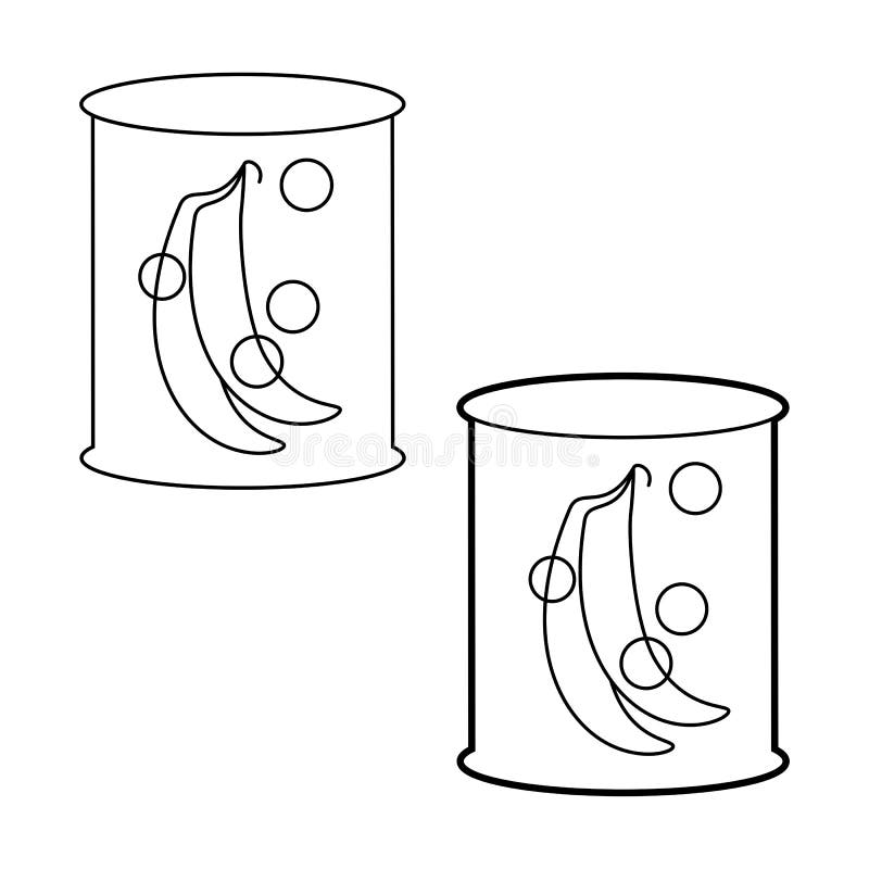 Tin Can Coloring Page