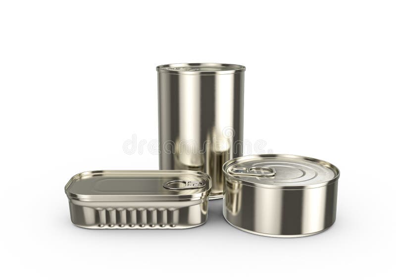 Tin Can Collection stock illustration. Illustration of sealed - 214605212
