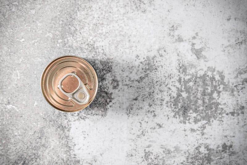 Tin Can. Conserved Junk Food without Label Stock Photo - Image of steel ...