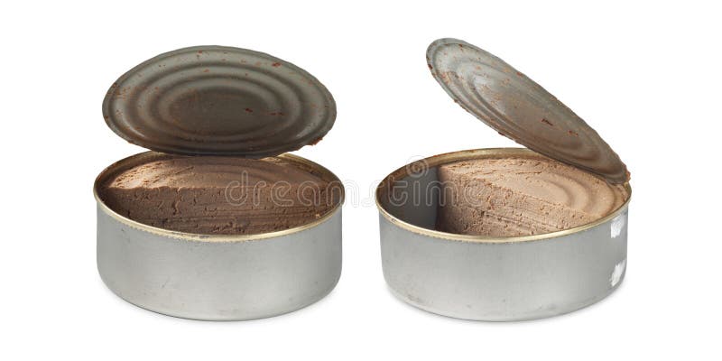 Tin can. Jar with pate set stock image. Image of isolated - 293469435