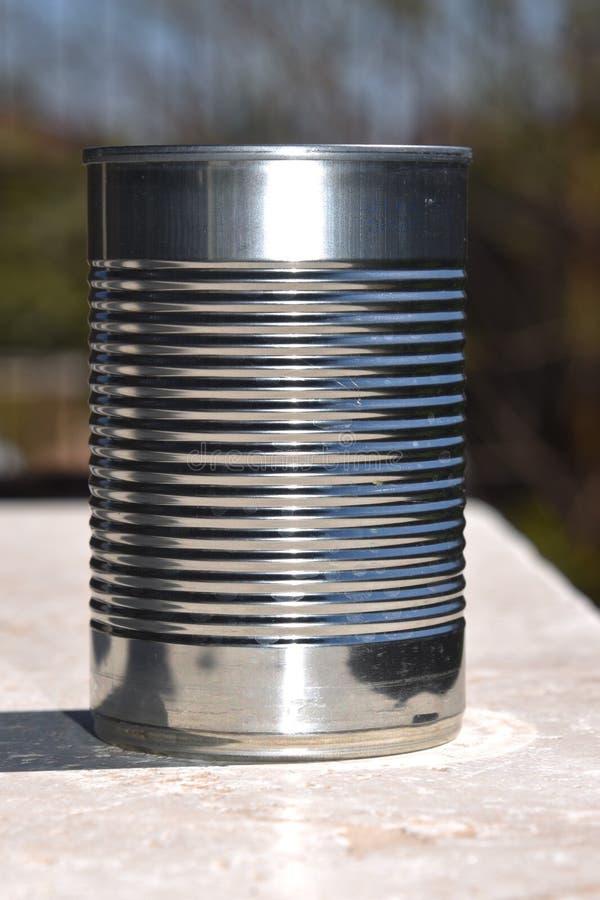 Tin can with no label stock image. Image of abstract - 213288047