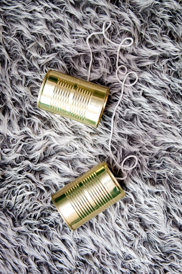 Tin can phone stock image. Image of service, ancient - 27231219