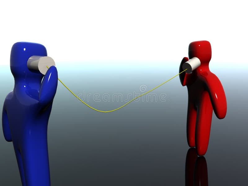 Tin can phone cartoon stock illustration. Illustration of cartoon - 3474849