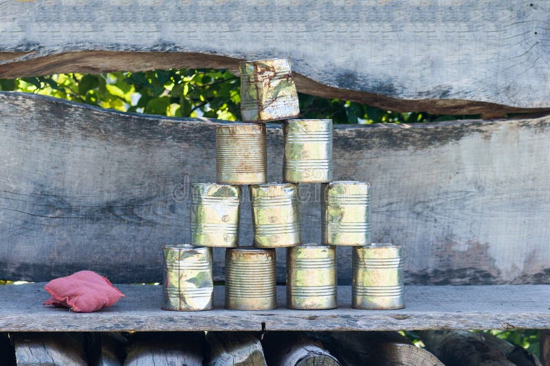 Tin Can Pyramid Game Stock Photos - Free & Royalty-Free Stock Photos ...