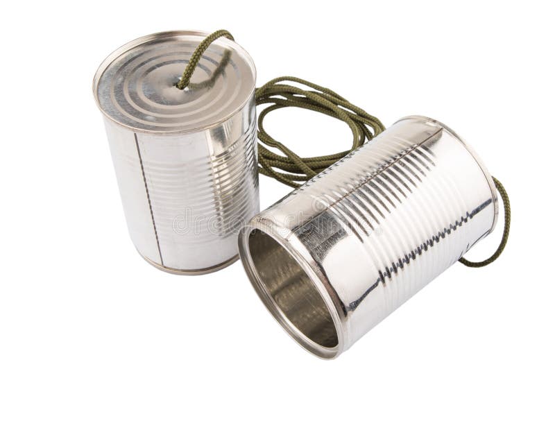 Tin Can Telephone II photo stock. Image du câble, récepteur - 38822372