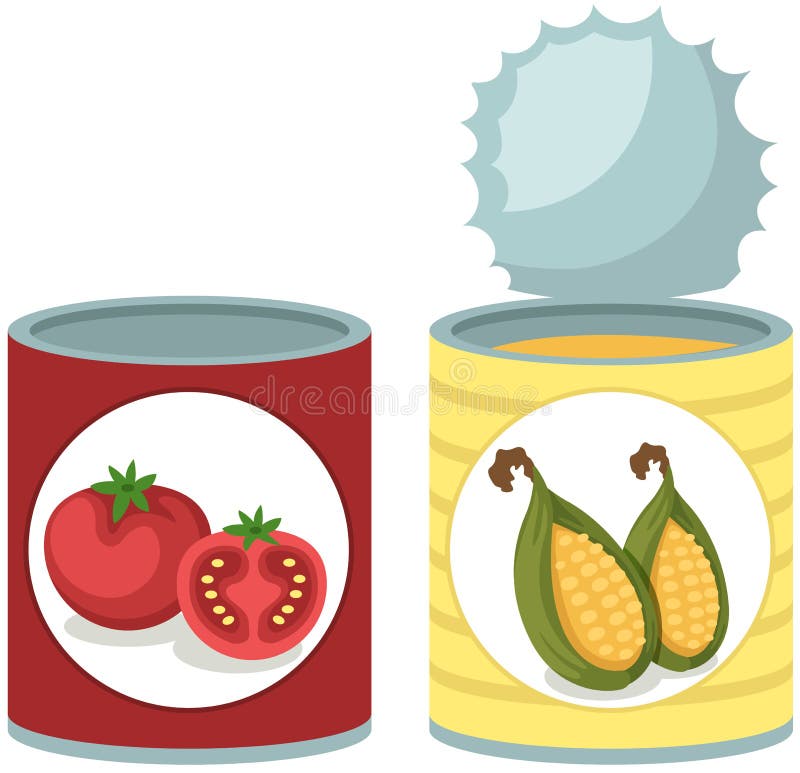 Canned Vegetables Clip Art
