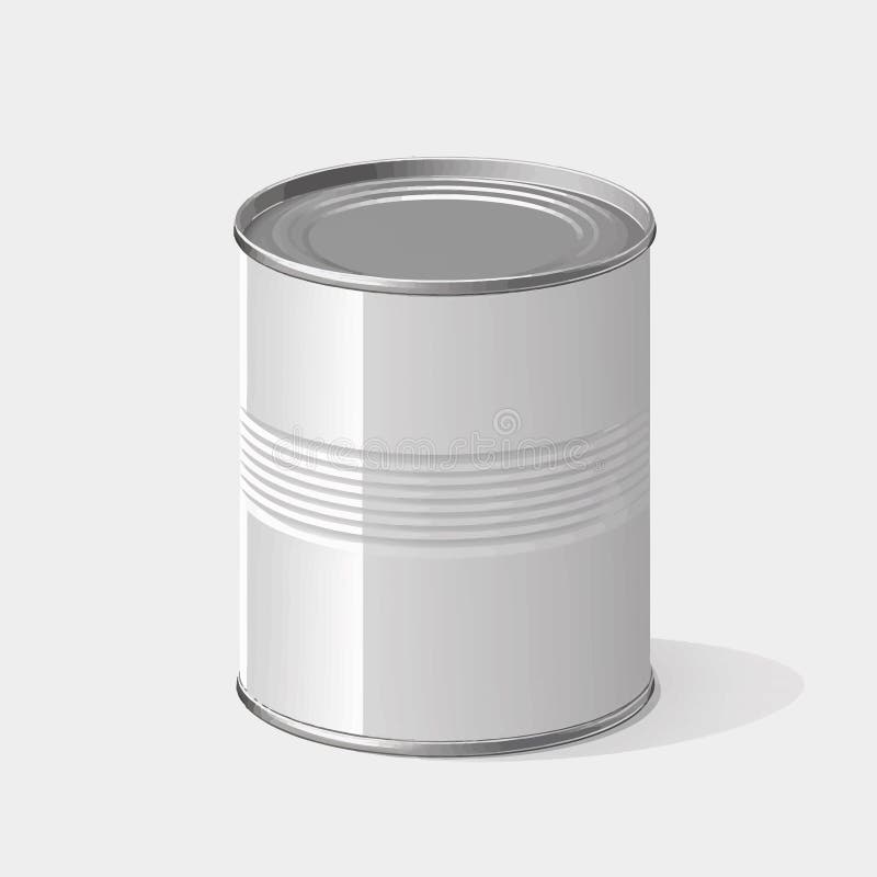 Tin Can Vector Flat Minimalistic Isolated Illustration Stock Vector ...