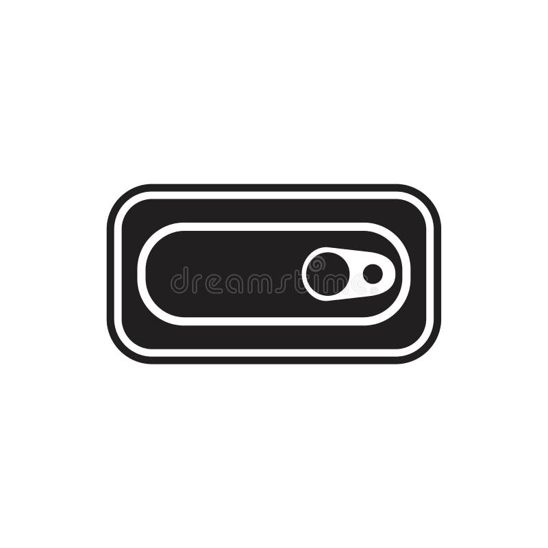 Tin Cans Black Glyph Icon Template Black Color Editable. Tin Cans Black ...