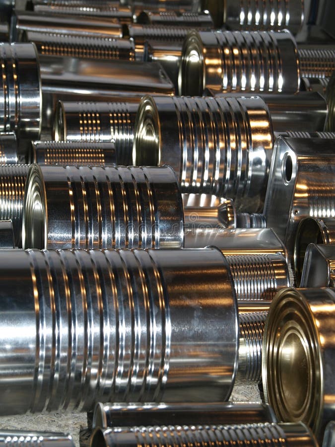 Tin cans stock image. Image of stack, metallic, aluminum - 93634405