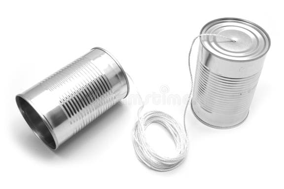 Tin cans and string stock image. Image of basic, vintage - 527685