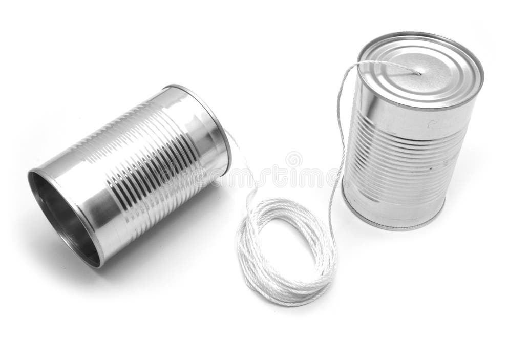 Tin cans and string stock image. Image of basic, vintage - 527685