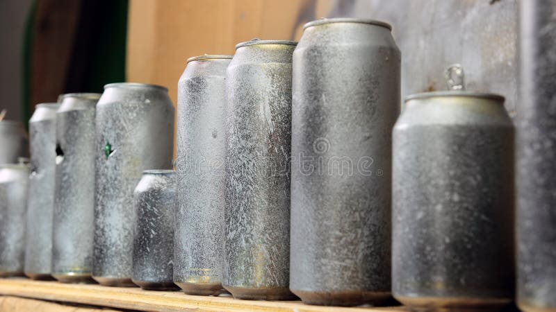 Tin can target stock image. Image of marksman, black - 30167267