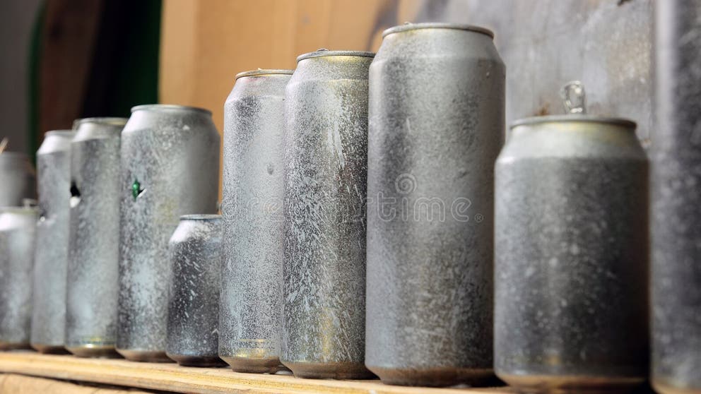 Tin can target stock image. Image of marksman, black - 30167267