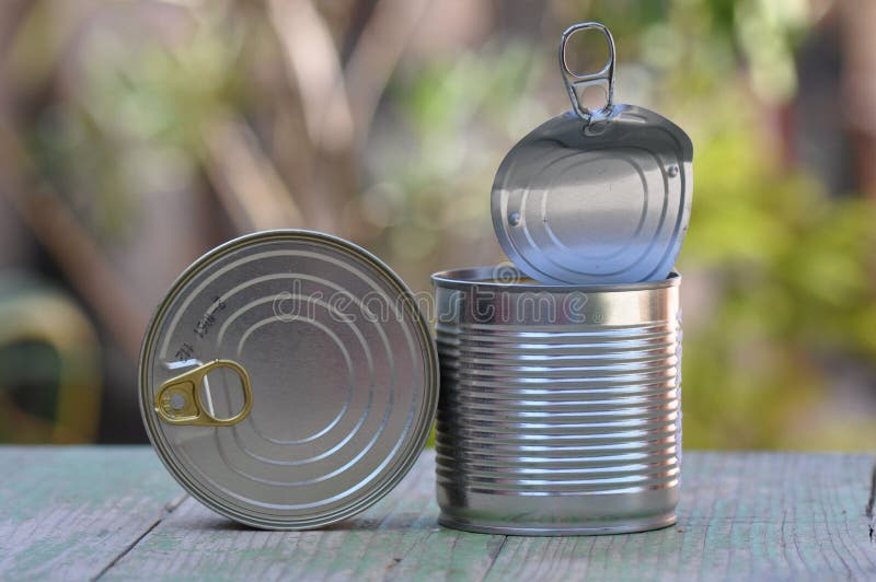 Tin cans stock photo. Image of metal, packaging, canned - 113674704