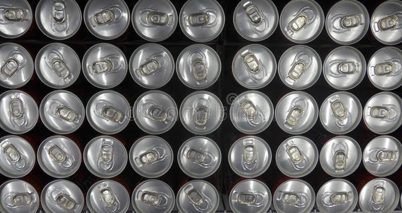 Tin cans viewed from above stock image. Image of metallic - 93960681