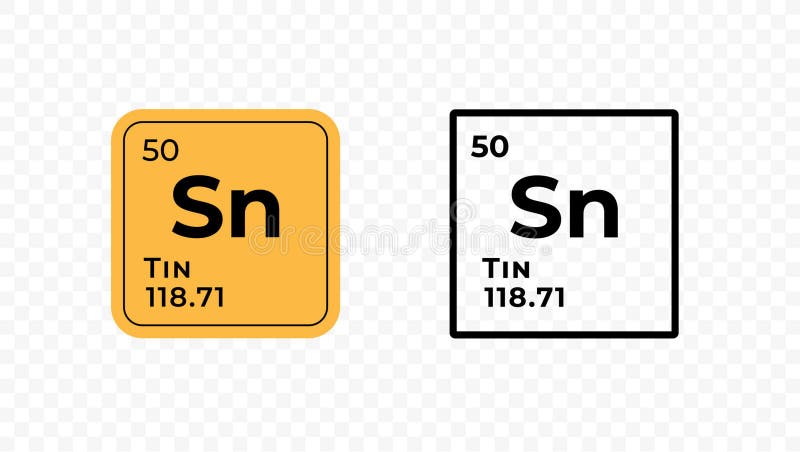 Tin, Chemical Element of the Periodic Table Vector Stock Vector ...