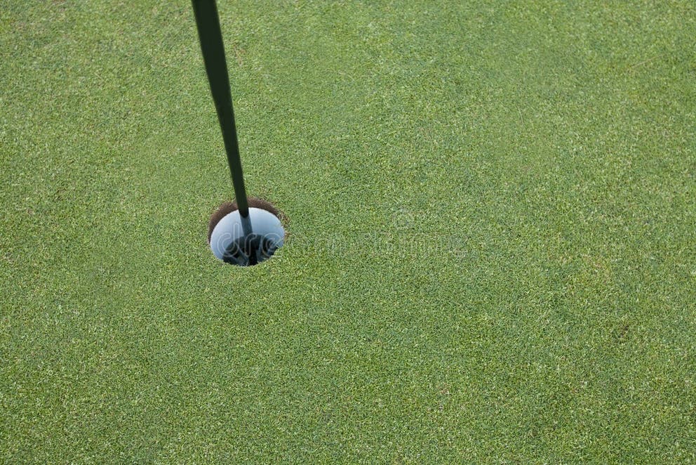 Tin cup golf stock photo. Image of hole, golf, copy - 140921098