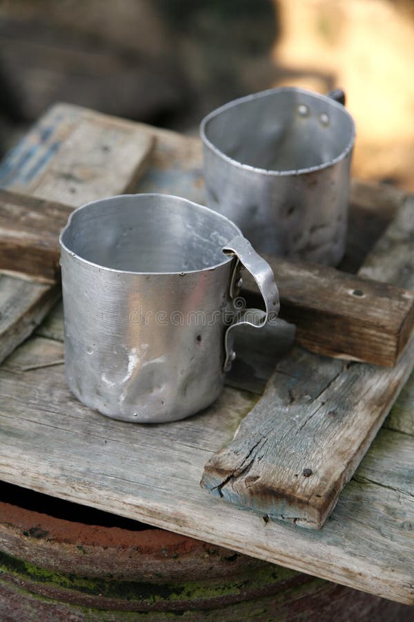 Tin cups stock photo. Image of egypt, metal, crockery - 23706738
