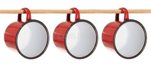 Tin Cups stock image. Image of mugs, refreshment, white - 25515011