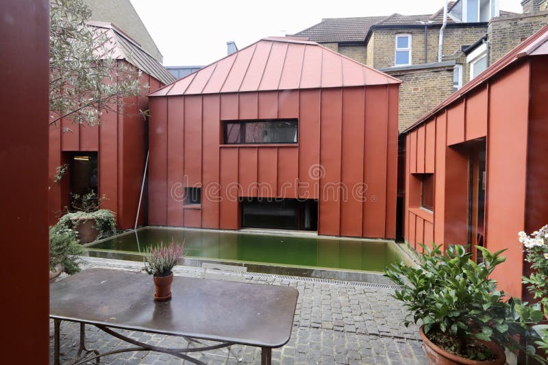 The Tin House stock image. Image of cottage, street - 351783485