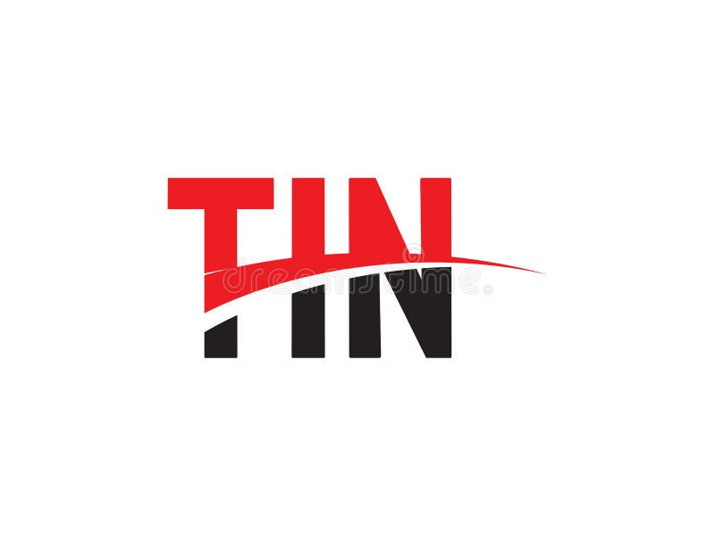 TIN Letter Initial Logo Design Vector Illustration Stock Vector ...