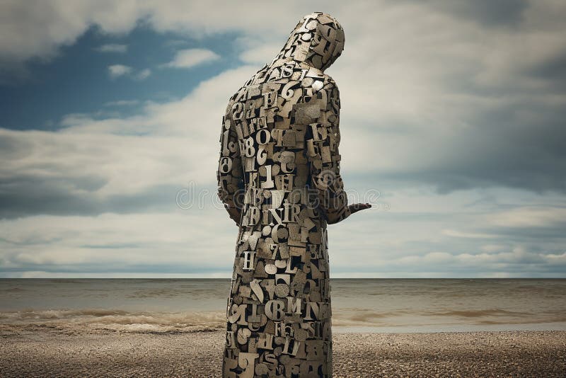 Tin man of letters stock photo. Image of evolution, transformation ...