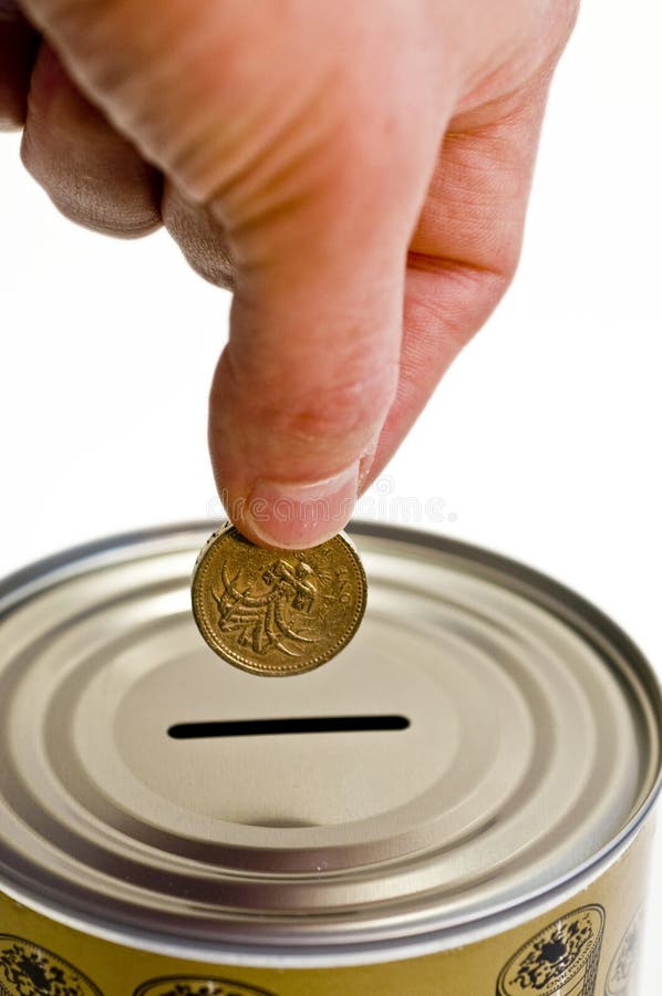 Tin money box stock image. Image of credit, currency, economy - 8314287