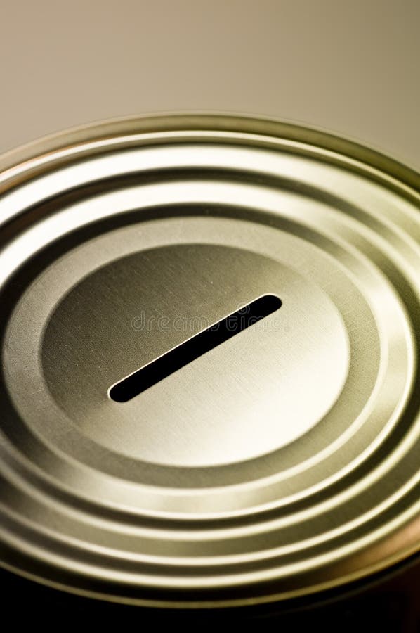 Tin money box stock photo. Image of economics, cash, charity - 8314520