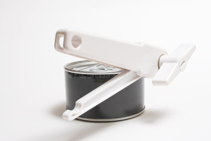 Tin-opener stock image. Image of opener, fork, recipient - 22522487