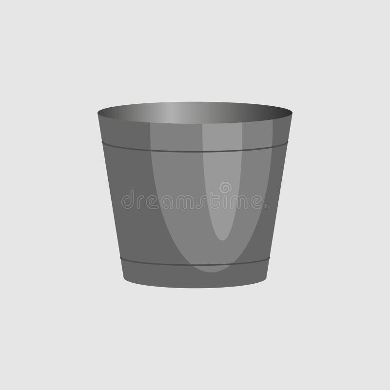 Tin Pot Icon, Flat Style. - Vector Stock Vector - Illustration of ...
