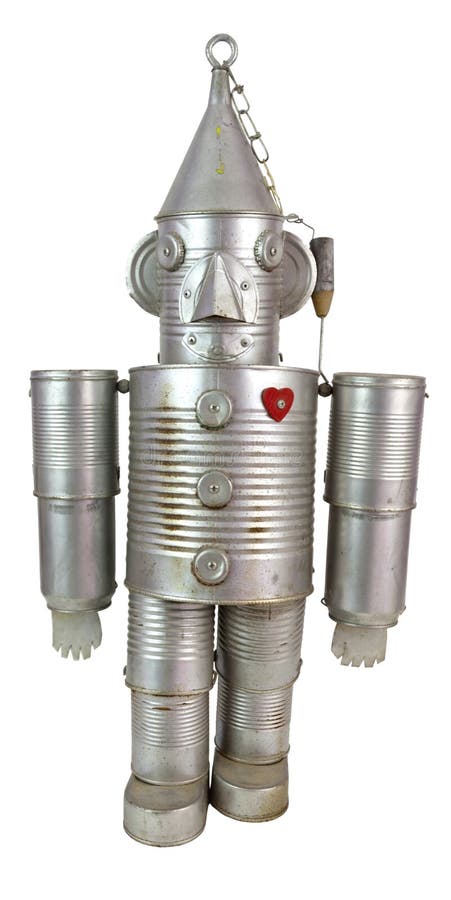 Robot with tin can stock photo. Image of call, microphone - 108808514