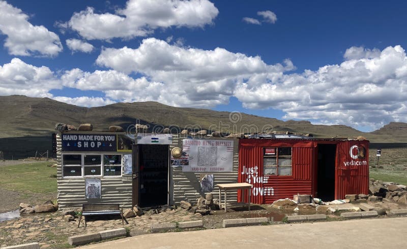 Tin shack shops editorial stock photo. Image of break - 347062578