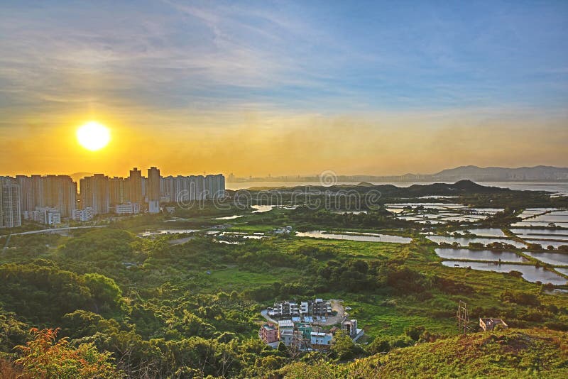 Tin Shui Wai, 1 June 2014 Hong Kong Stock Image - Image of landscape ...