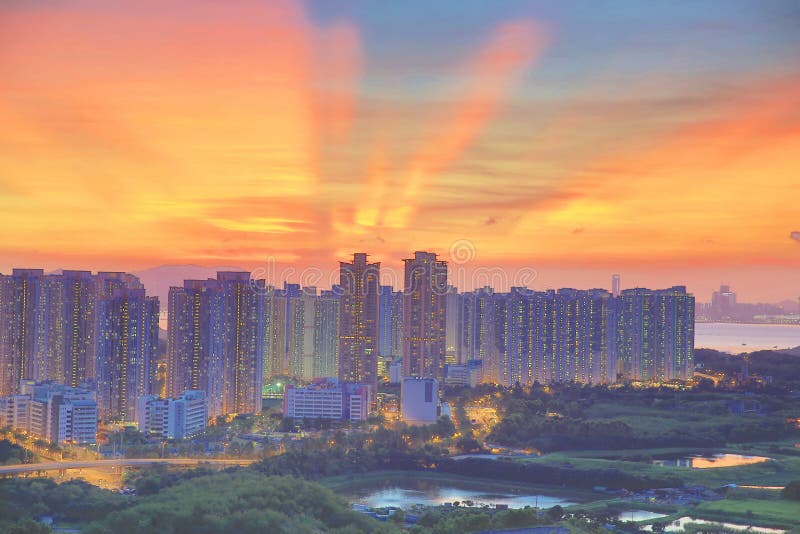 Tin Shui Wai, 1 June 2014 Hong Kong Stock Photo - Image of center ...