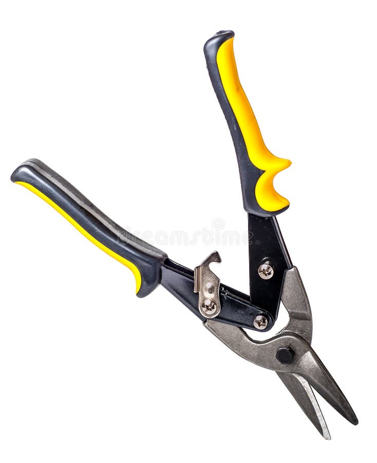 Tin snip stock photo. Image of equipment, isolated, hand - 36385644