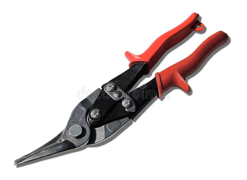 Tin snips stock image. Image of tool, background, white - 8873393