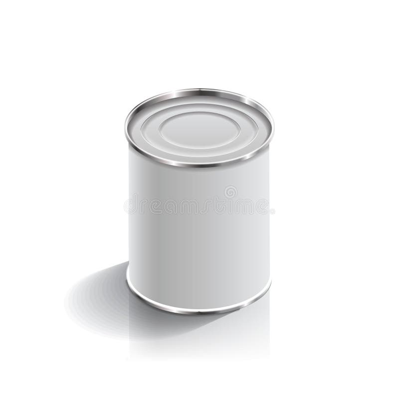 Tin. Vector Illustration Decorative Design Stock Vector - Illustration ...