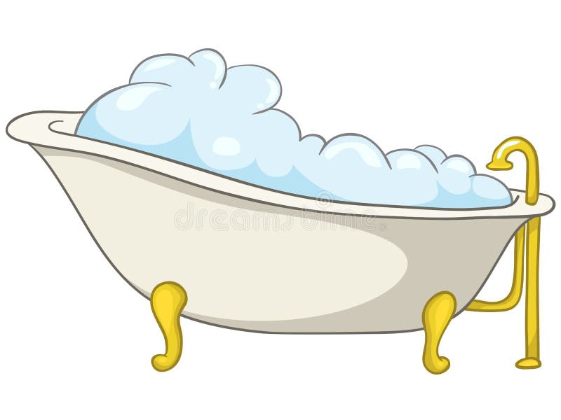 Tina Casera Del Servicio De La Historieta Ilustración del Vector ...