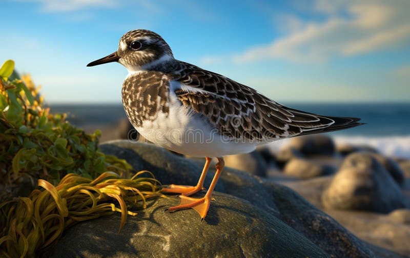 Tina the Turnstone stock image. Image of foraging, migratory - 344640903